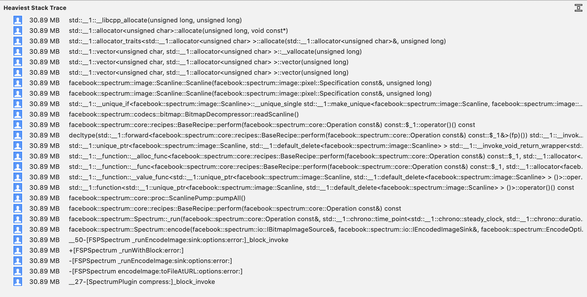 Memory leaking from "Scanlines" · Issue #196 · facebookincubator/spectrum · GitHub