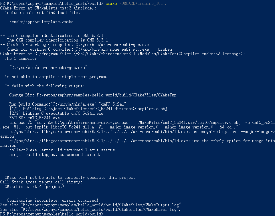 hello world build fail on windows power shell · Issue #11688 ...