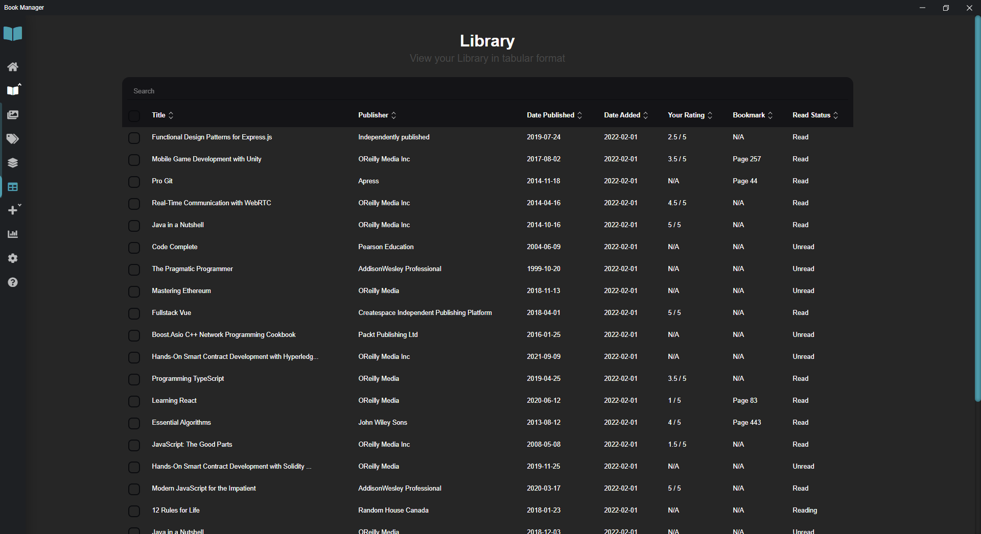 GitHub - leytonoday/BookManager: Manage your academic and personal reading