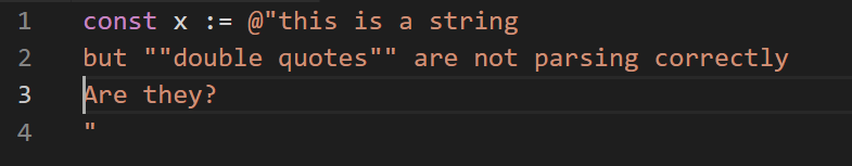 Issue For Multiline Strings · Issue 179 · Dafny Langide Vscode · Github