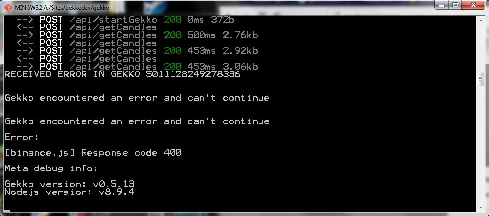 Binance - Not checking funds properly · Issue #1843 · askmike/gekko · GitHub