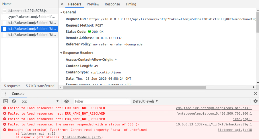 [BUG] Cannot see adding listener · Issue #35 · BC-SECURITY/Starkiller · GitHub