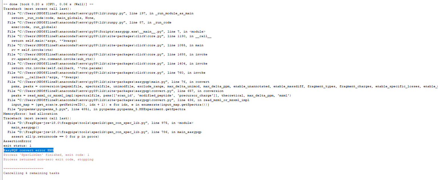 EasyPQP convert error END · Issue #886 · Nesvilab/FragPipe · GitHub