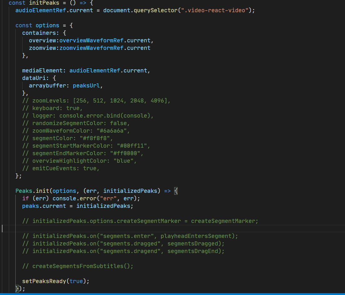 Zoomview is not generated since 0.26 when using an arraybuffer · Issue #409 · bbc/peaks.js · GitHub