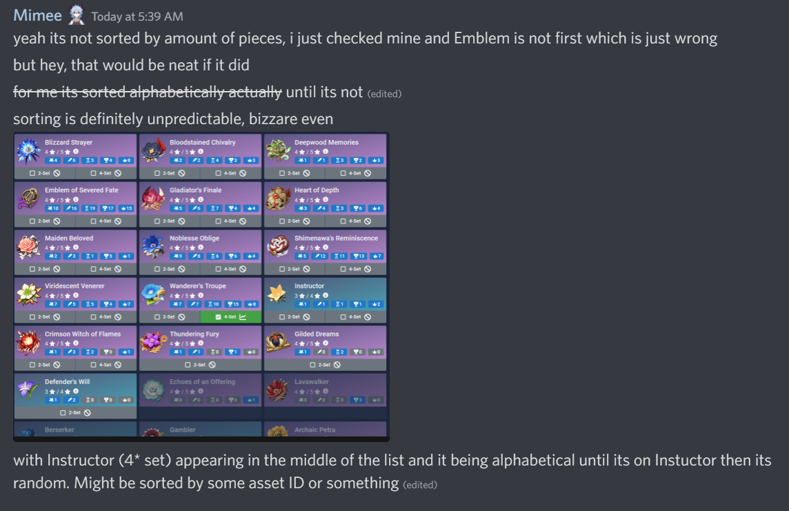 Artifact Set Config is sorting strangely · Issue #752 · frzyc/genshin-optimizer · GitHub