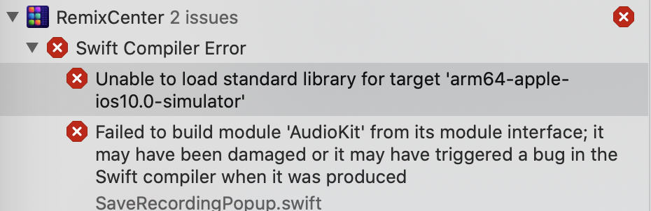 Xcode 12 + AudioKit 4.11 Problems · Issue #2267 · AudioKit/AudioKit · GitHub