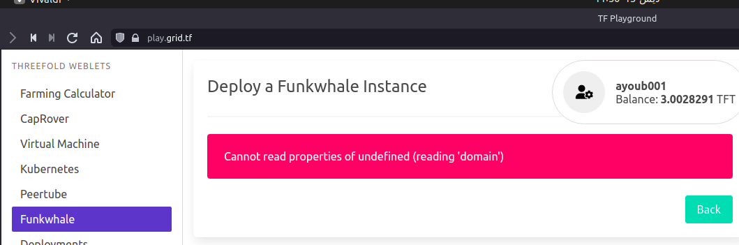 Peertube Weblet: cannot read properties of undefined (reading: 'domain') · Issue #191 ...
