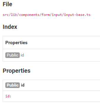 [BUG] Input properties of extended class ignored · Issue #324 · compodoc/compodoc · GitHub