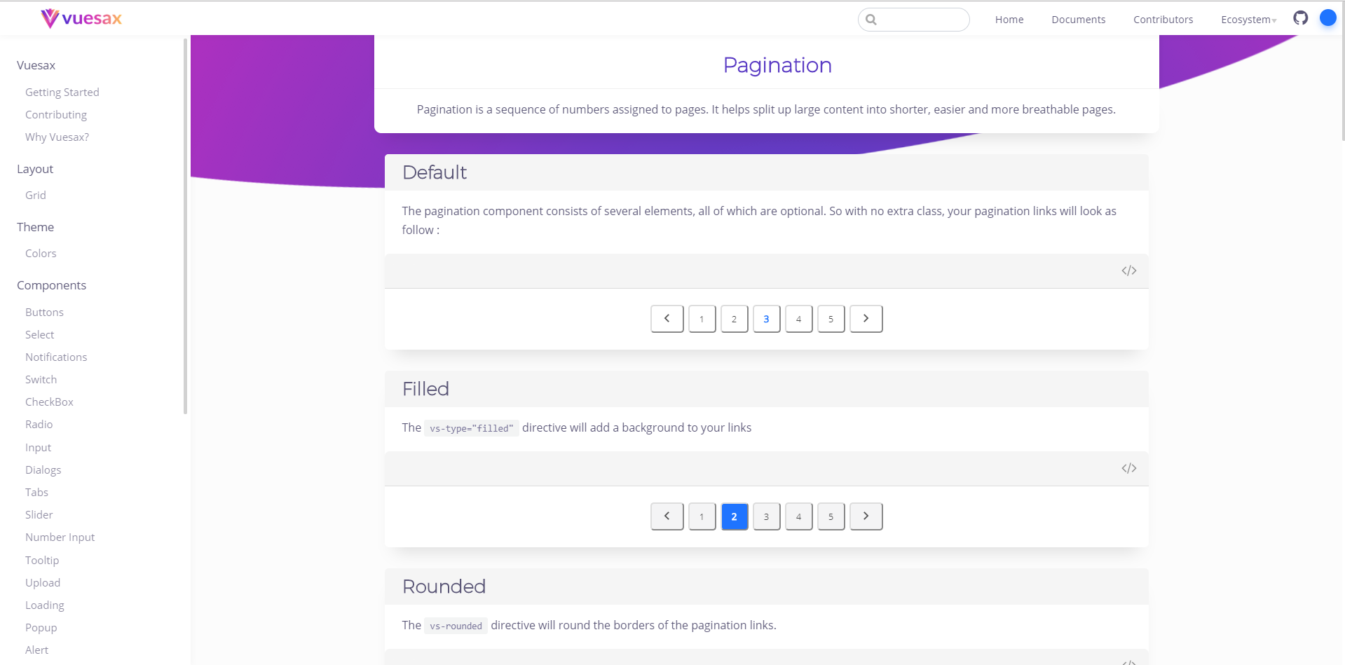 Pagination seems broken · Issue #155 · lusaxweb/vuesax · GitHub