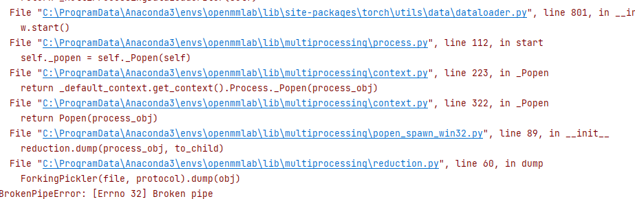 BrokenPipeError: [Errno 32] Broken pipe · Issue #186 · open-mmlab/mmrotate · GitHub