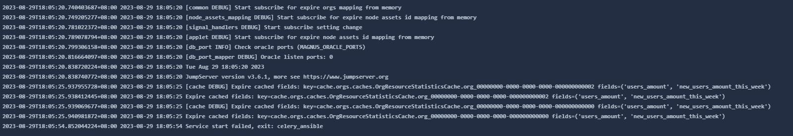 jms-celery无法正常启动 · Issue #11457 · jumpserver/jumpserver · GitHub