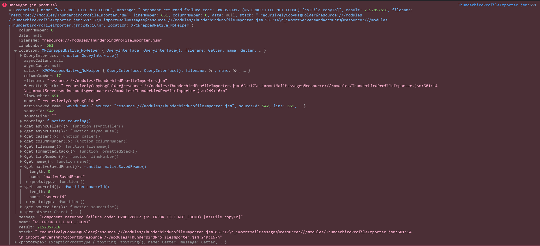 Importing Thunderbird profile does not work · Issue #72 · Betterbird/thunderbird-patches · GitHub