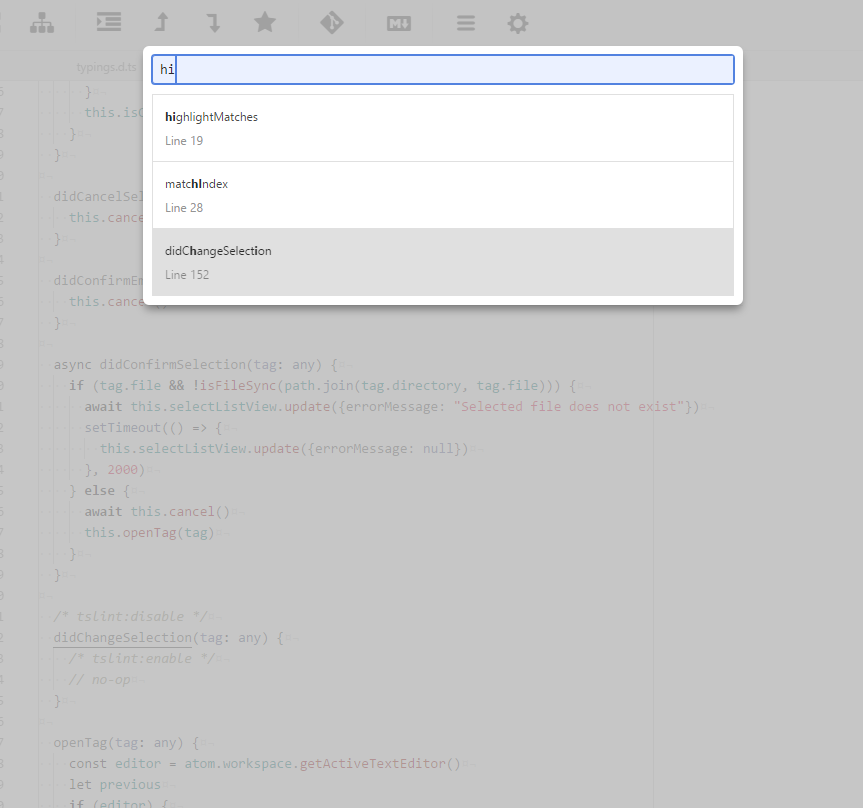 Symbols-view integration is missing · Issue #1219 · TypeStrong/atom-typescript · GitHub