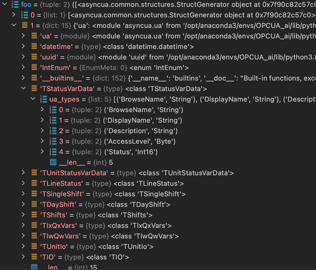Reading a quite complex extension object results in buffer problems ...