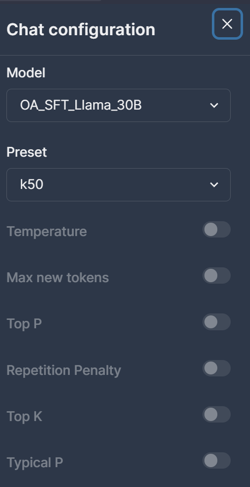 Turning off Max New Tokens on OAI/chat causes infinite buffering · Issue #2370 · LAION-AI/Open ...