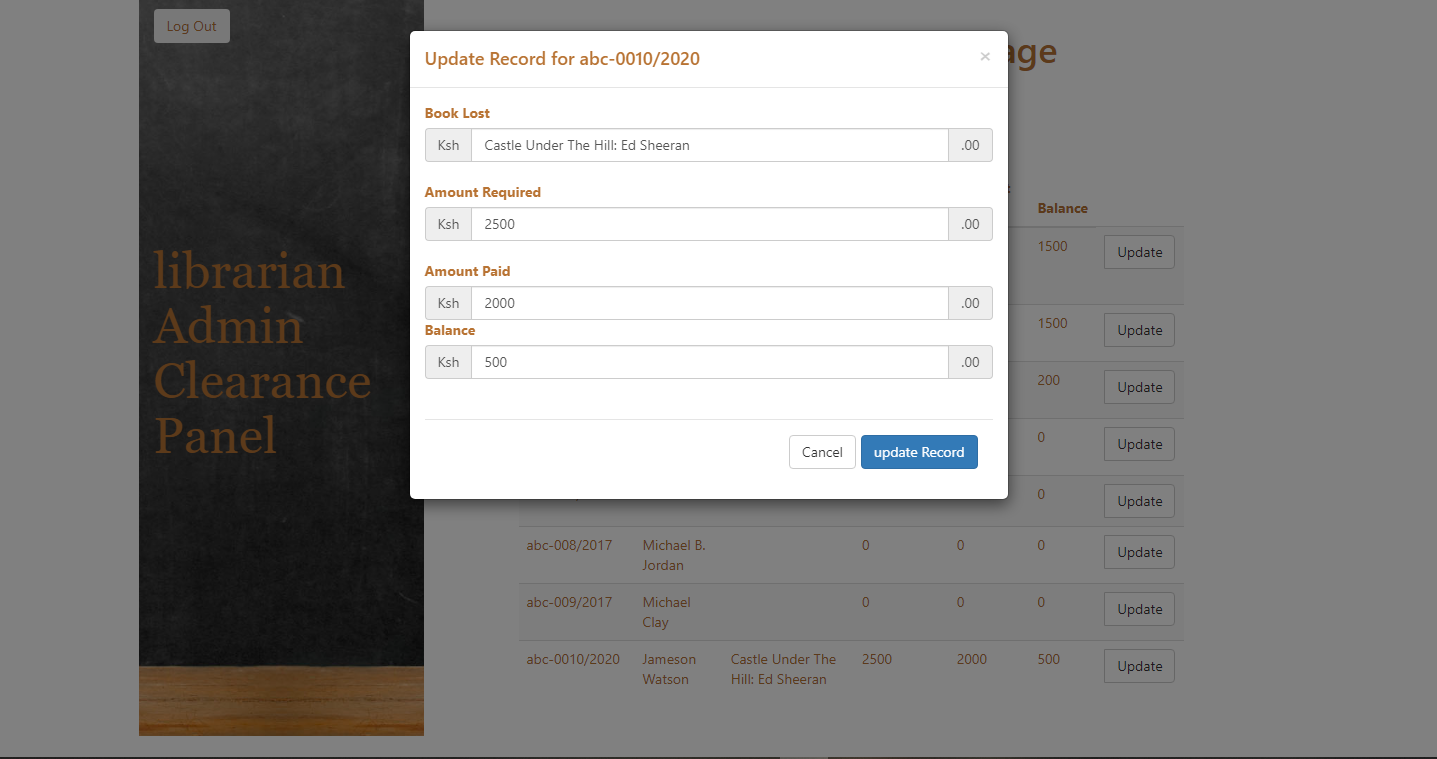 GitHub - njeruedwin/Student-Clearance-System: This system allows a ...