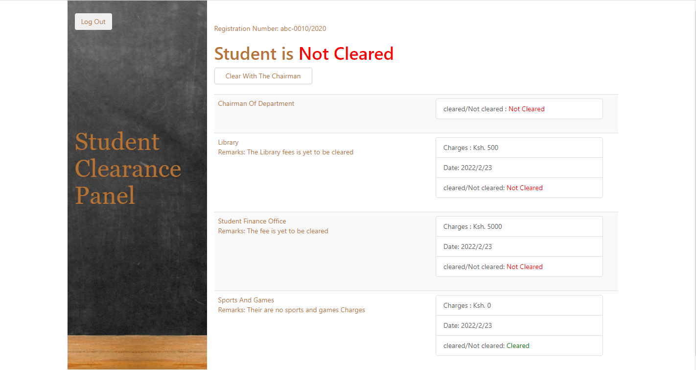 GitHub - njeruedwin/Student-Clearance-System: This system allows a ...