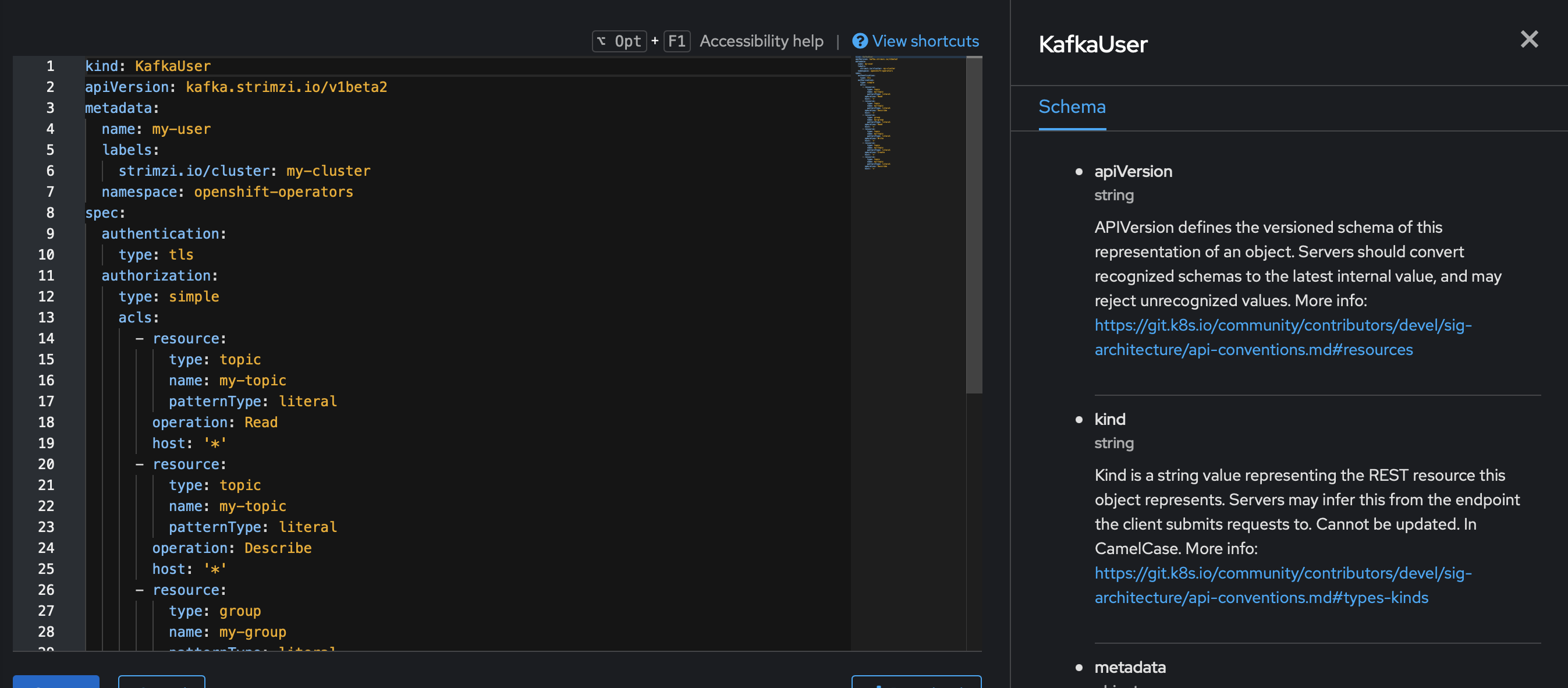 Bug Update Kafka User Sample In Ocp Console To Use The New Operations Field · Issue 8413