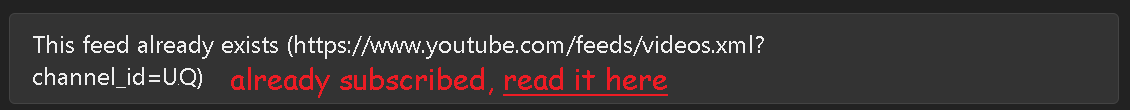 Resubscribing to a feed should take me to the feed · Issue #1614 · miniflux/v2 · GitHub