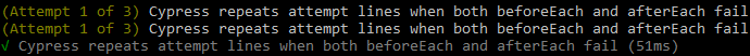 Test Retries Multiple Output Lines For The Same Attempt · Issue 26143 · Cypress Iocypress