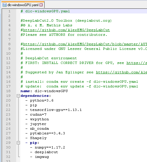 Updating DLC 2.0.8 to DLC 2.1 (numpy) · Issue #448 · DeepLabCut ...