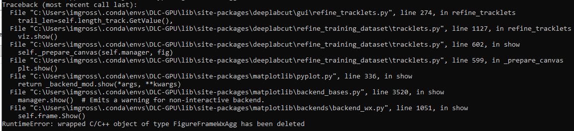 Evaluate Network function not running · Issue #835 · DeepLabCut/DeepLabCut · GitHub
