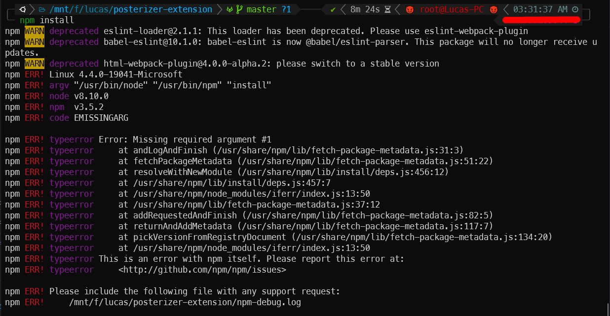 npm deprecated · Issue #2 · cbackas/Posterizer-Extension · GitHub