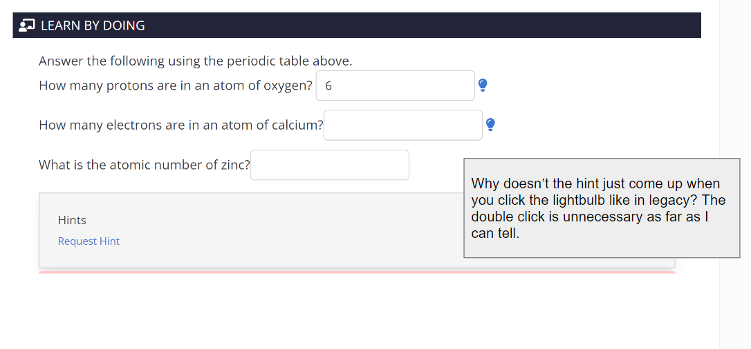 Double Click for Hint · Issue #3450 · Simon-Initiative/oli-torus · GitHub