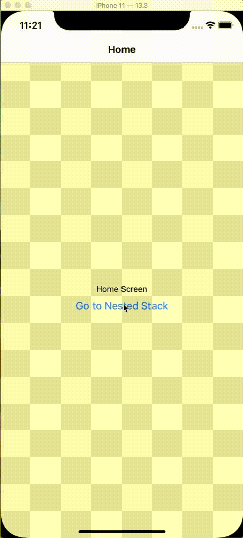 How To Use Modalpresentationios With Nested Stacks · Issue 6955 · React Navigationreact 2959