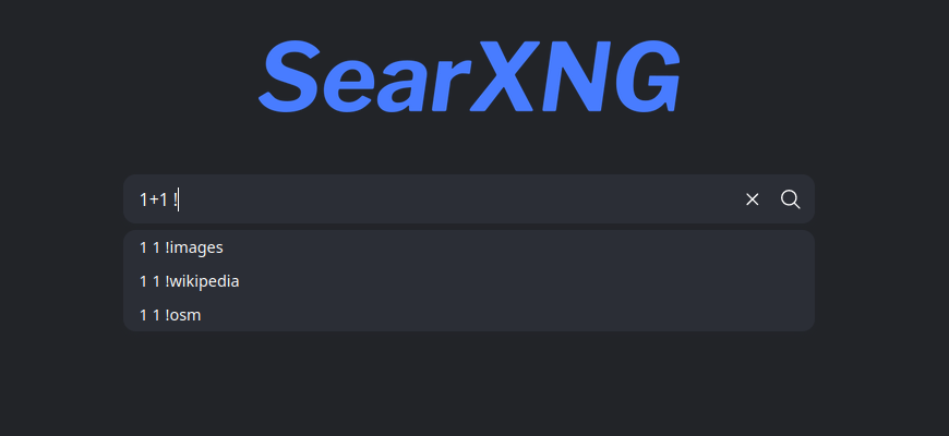 Some symbols are not kept on externals bangs & autocomplete · Issue #1695 · searxng/searxng · GitHub