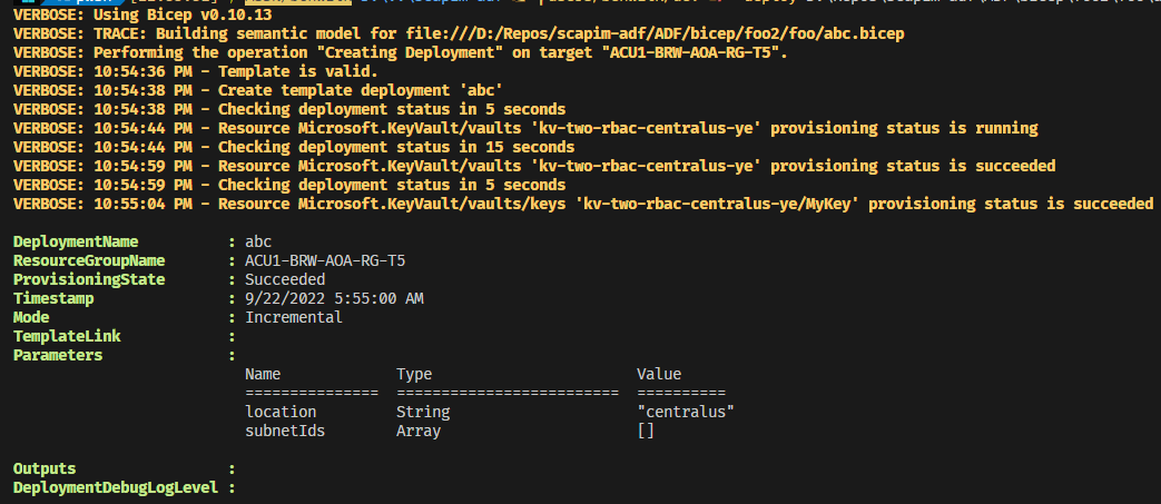 Impossible To Create Keys In Azure Key Vault · Azure Bicep · Discussion
