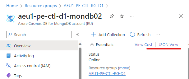 Cannot update continuous backup mode and other properties at the same time when run bicep on ...