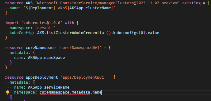 Can I Use Import Multiple Times Or Setup Some Dependencies · Issue 134 · Azurebicep