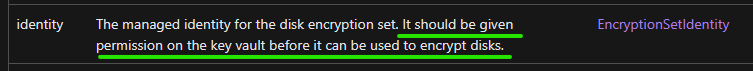 Disk Encryption Set with CMK fails with newer API versions · Issue #11044 · Azure/bicep · GitHub