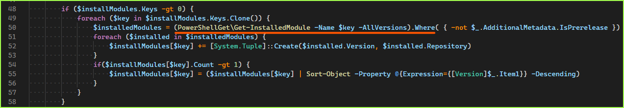 [Az.Tools.Installer] [Microsoft.PowerShell.Commands.PSRepositoryItemInfo] does not contain a ...