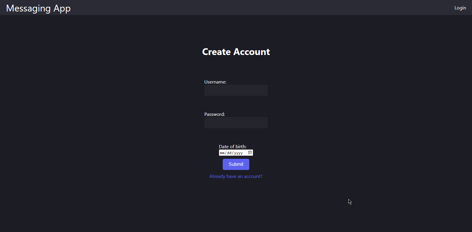 GitHub - giannimperez/MessagingApp