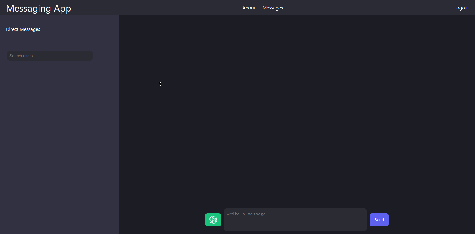 GitHub - giannimperez/MessagingApp
