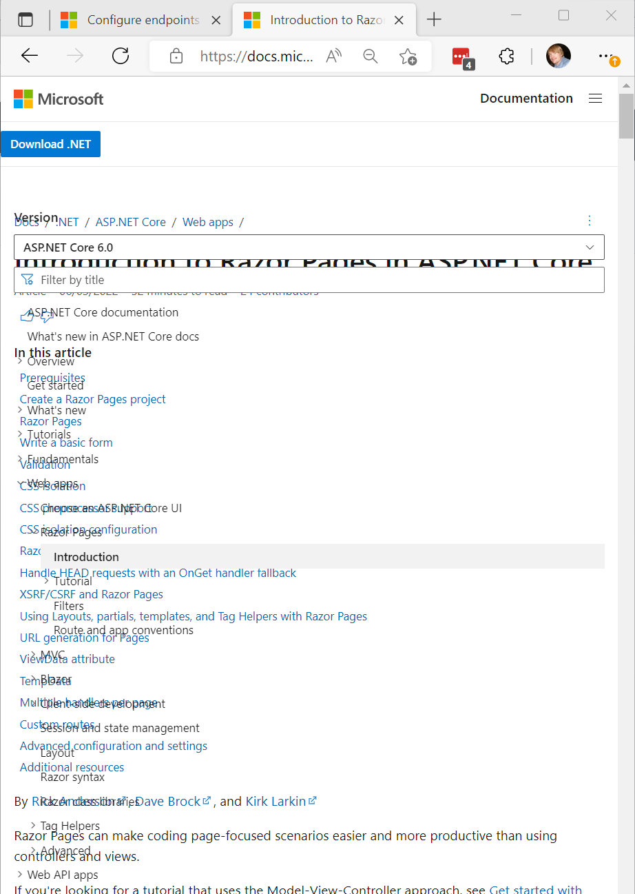 Edge, Chrome, FF don't work with https://docs.microsoft.com/ content ...