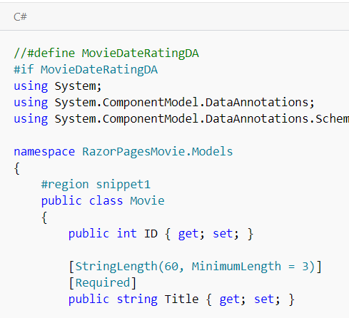to correct the error in "Adding validation rules to the movie model" ... · Issue #7739 · dotnet ...