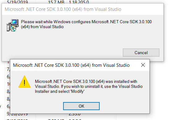 Windows Add/Remove Programs dialog box does not display all installed SDK versions · Issue ...