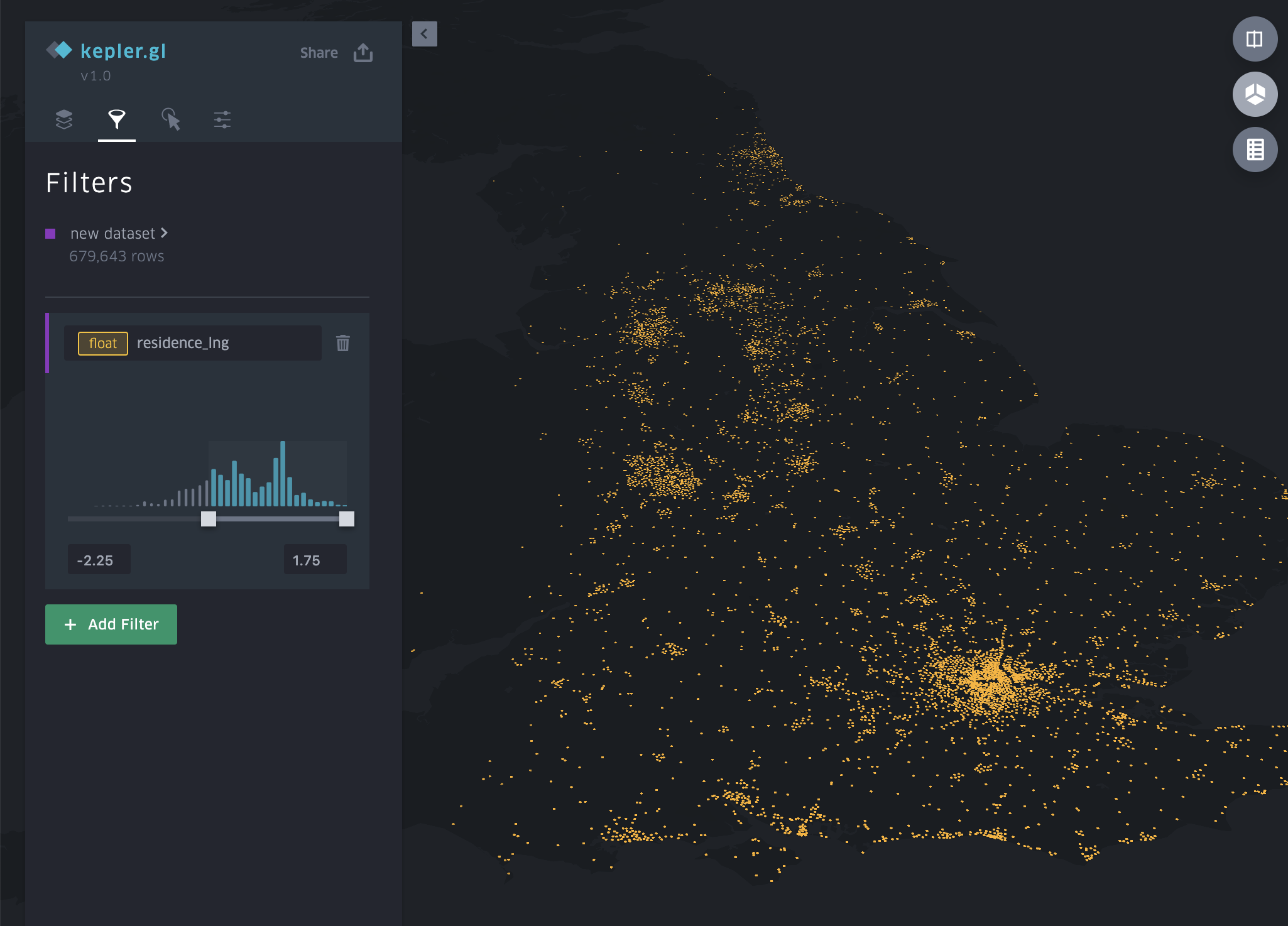 GPU data filtering integration · Issue #328 · keplergl/kepler.gl · GitHub