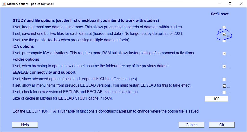 Error in function checkoldformat() when opening datasets with ICA weights · Issue #346 · sccn ...