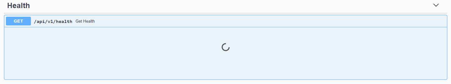 Swagger UI hangs when opening the 'Health endpoint operation' · Issue #424 · arcus-azure/arcus ...