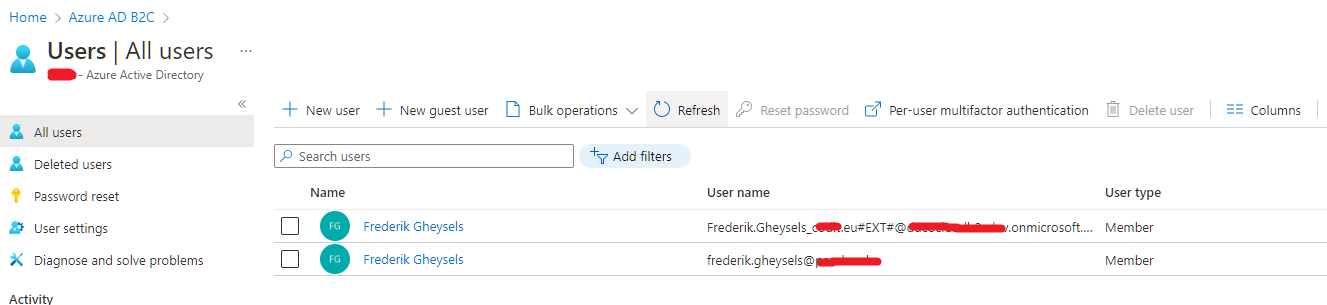 Sign in with B2C account redirects to sign-up page to complete user ...