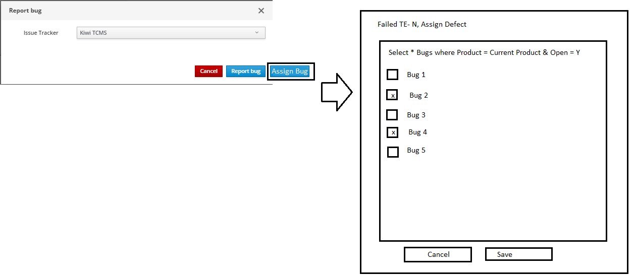 Test Execution Report Bug Allow User To Select Existing Bug When Issue Tracker Kiwi Tcms 4205