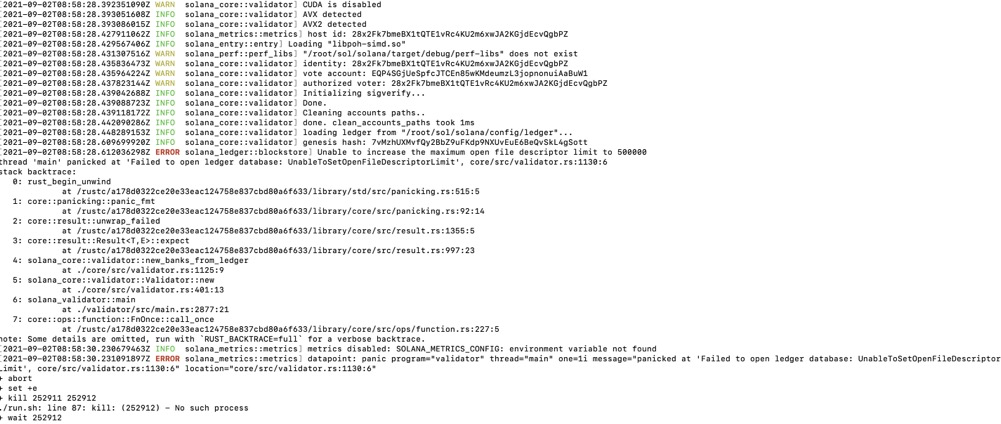 Failed To Open Ledger Database Unabletosetopenfiledescriptorlimit · Issue 19575 · Solana Labs