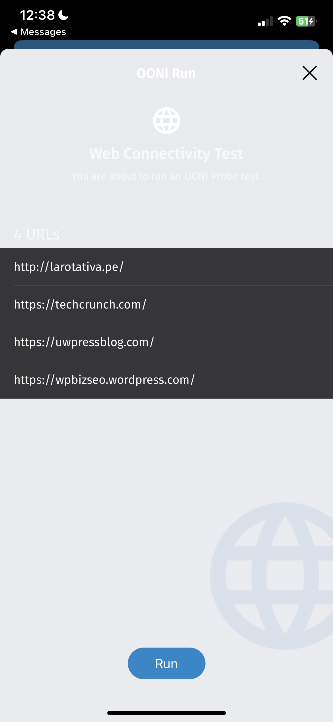 Status Information Is Hidden In Dark Mode · Issue 2423 · Ooniprobe · Github 