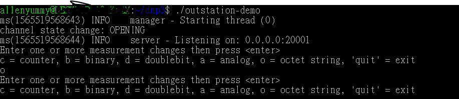 How to use outstation-demo ? · Issue #333 · dnp3/opendnp3 · GitHub