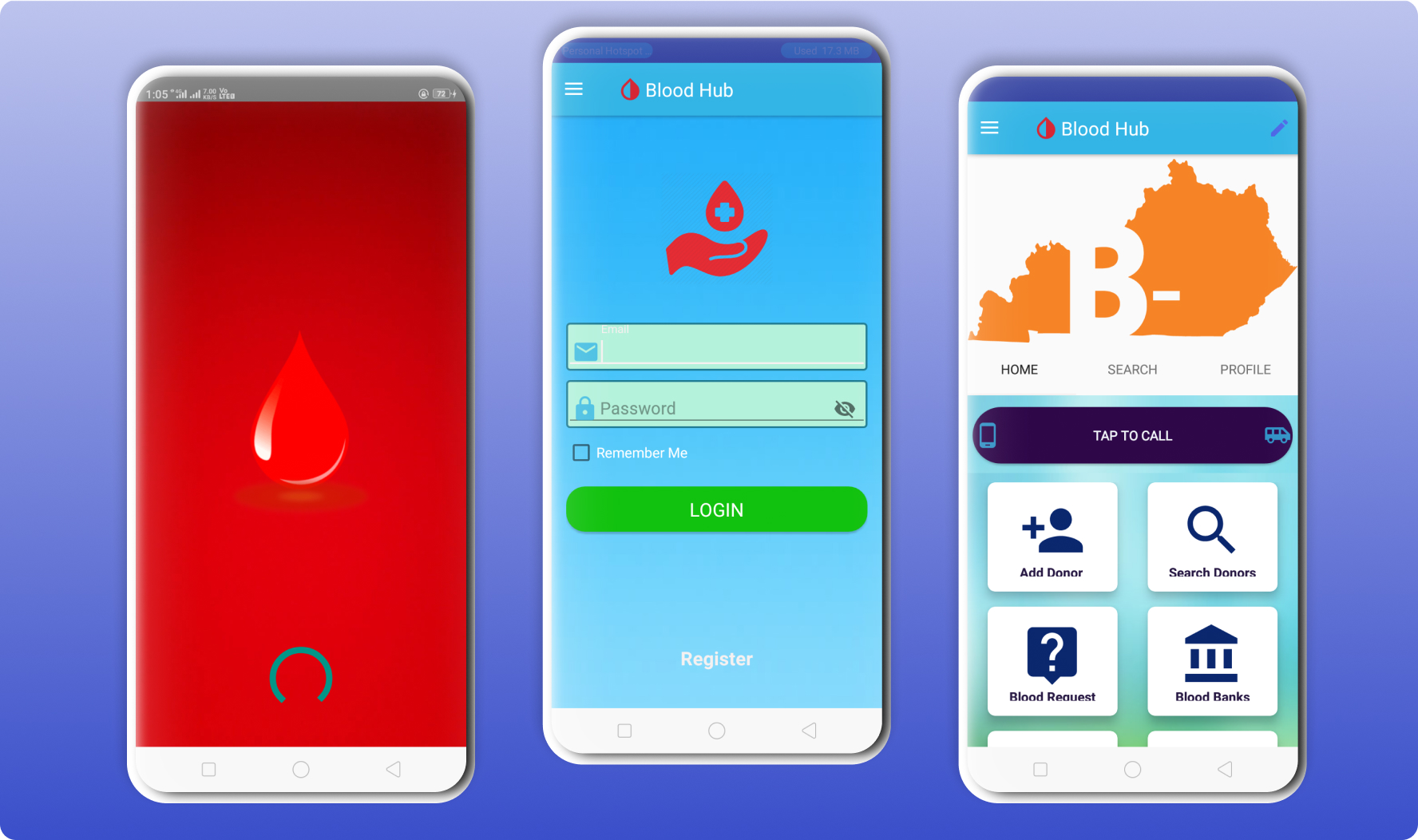 GitHub - ashu98s/BloodHub: Android Blood Bank Management Application