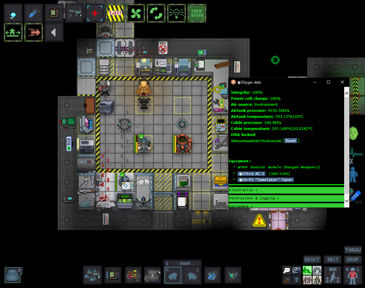 Ui And Sprite Issues With The Gygax Issue 53327 Tgstation